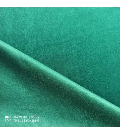 Tissu Velours vert d' Ameublement Louis pour table de jeu