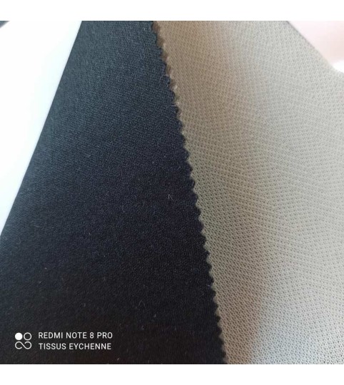 Mousse sur résille - doublée maille noire - 5mm - 150cm