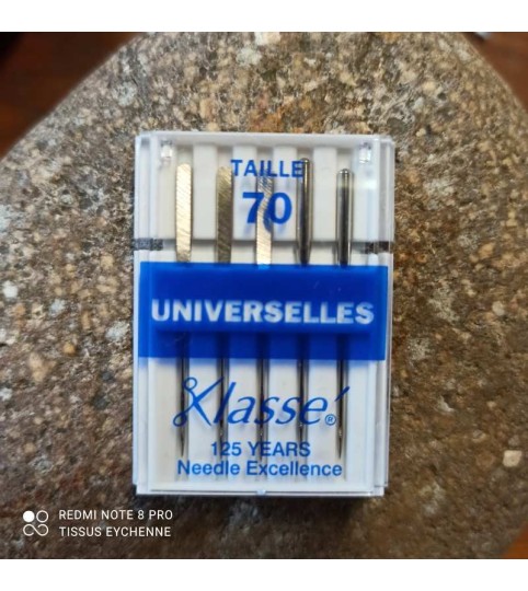 Aiguilles universelles pour machine à coudre 70